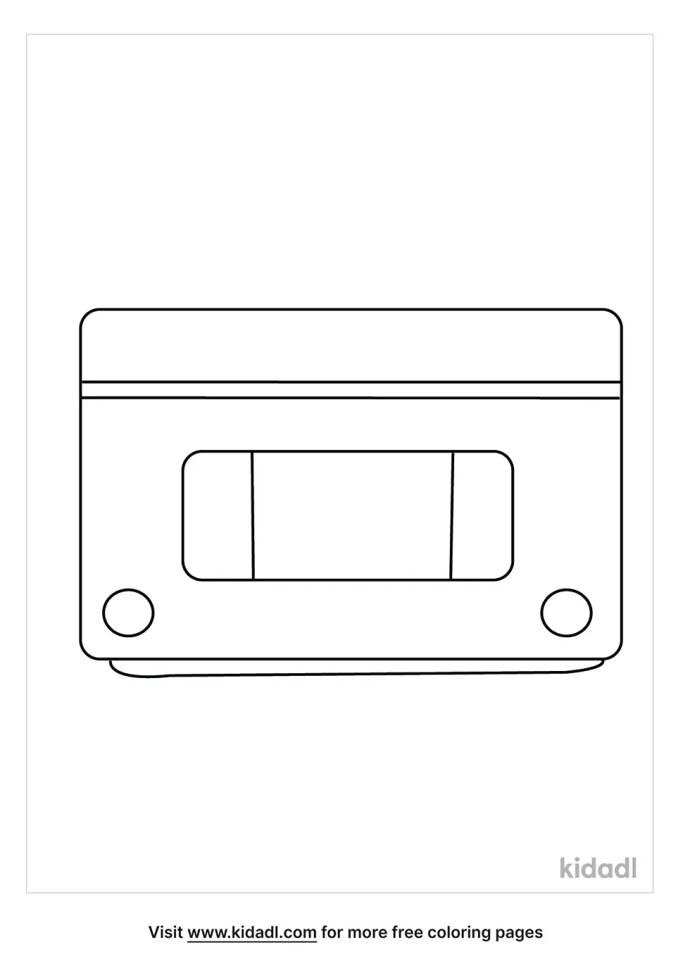 Vhs Coloring Page | Kidadl