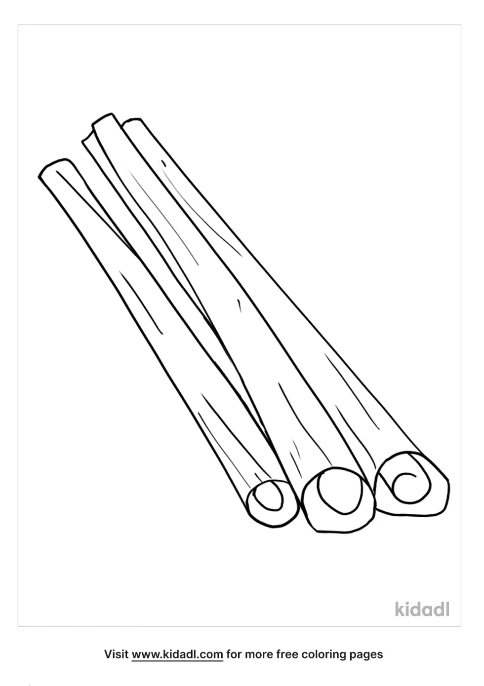 Cinnamon Sticks Coloring Page | Kidadl