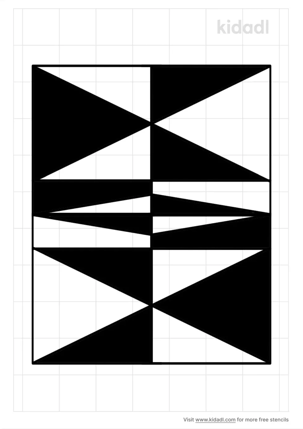 Geometric Designs For Boxes Stencil | Kidadl